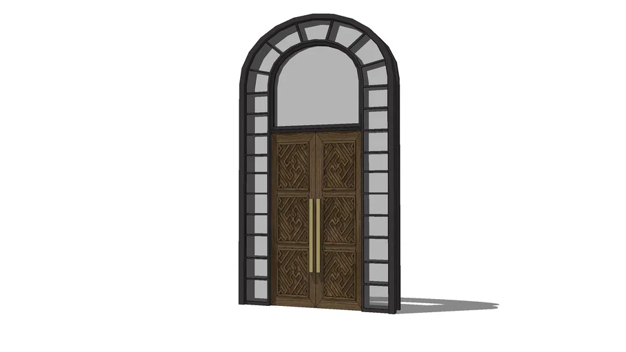 Glass paneled Door | 3D Warehouse