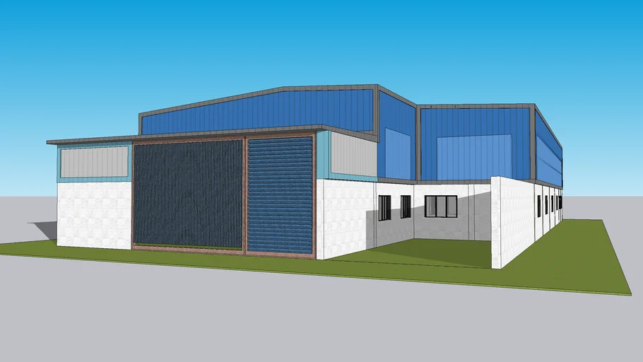 INDUSTRIAL PLANT SETTL STRUCTURE 3D MODEL | 3D Warehouse