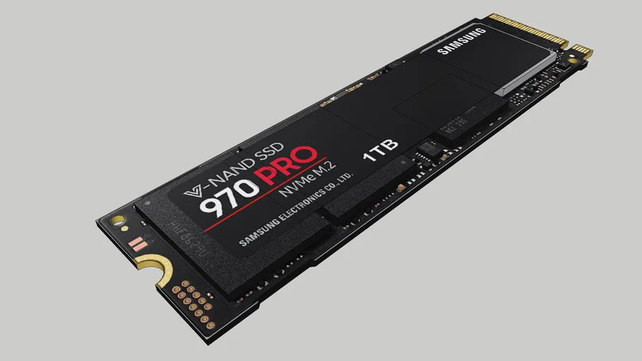 samsung nvme M.2 970PRO 1TB SSD | 3D Warehouse