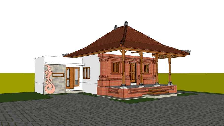 rumah tinggal nuansa bali | 3D Warehouse