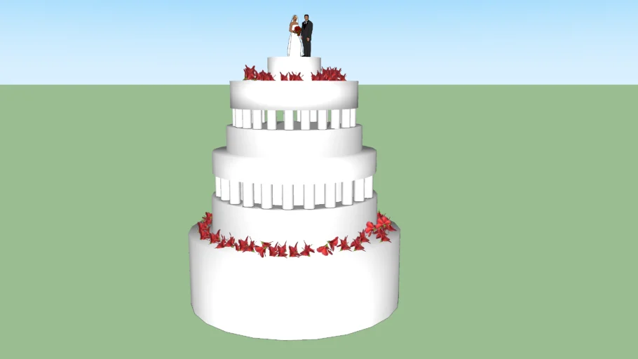 White Wedding Cake | 3D Warehouse