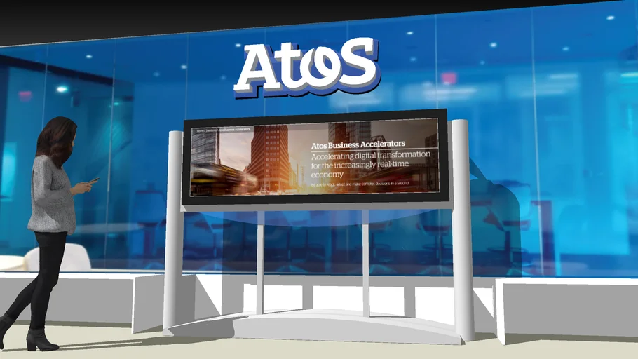 Atos / DIgital Display / Channel letters | 3D Warehouse
