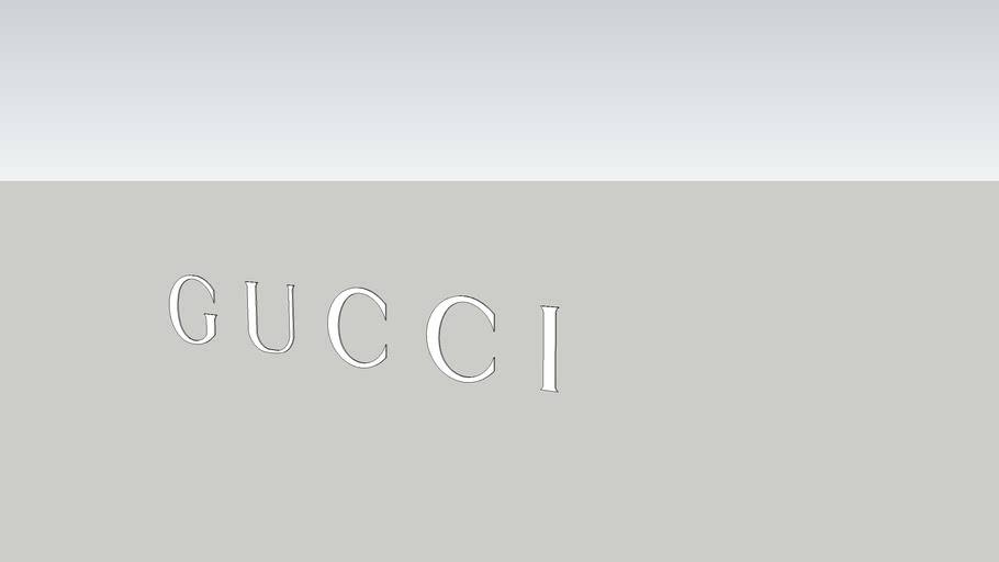 Gucci Logo 3D | 3D Warehouse