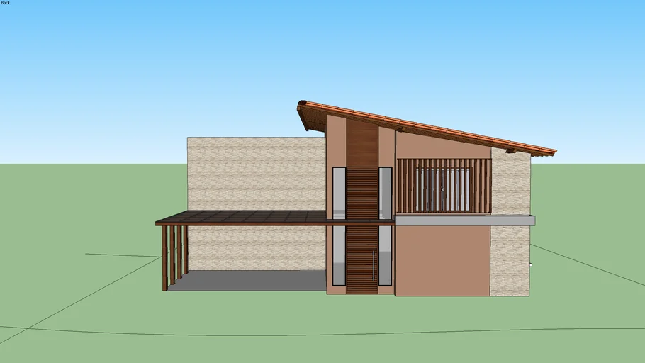 Modelos De Casas De Sketchup Con Texturas Simples