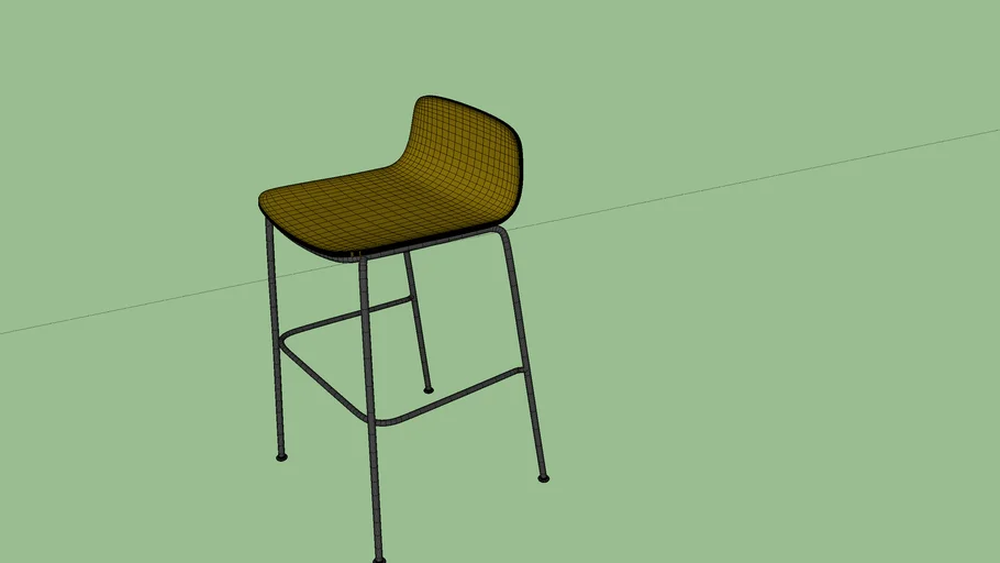 Bolia Palm upholstered barstool 65H | 3D Warehouse