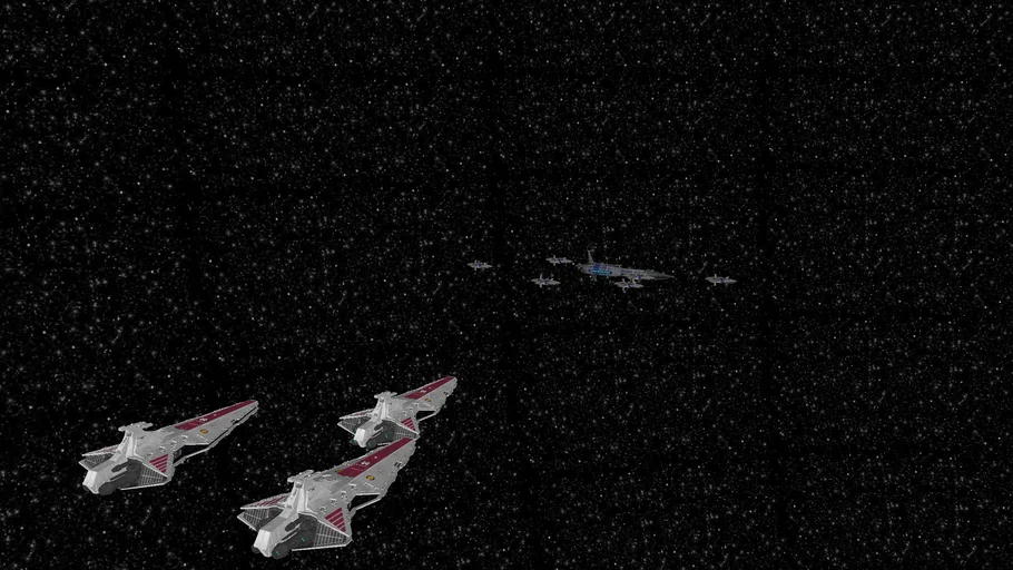 Republic Fleet Before Pitched Battle | 3D Warehouse
