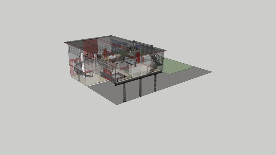 Cargo Container Home 1 | 3D Warehouse