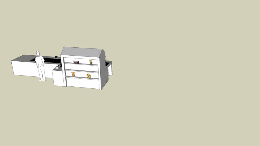 Grocery counter | 3D Warehouse