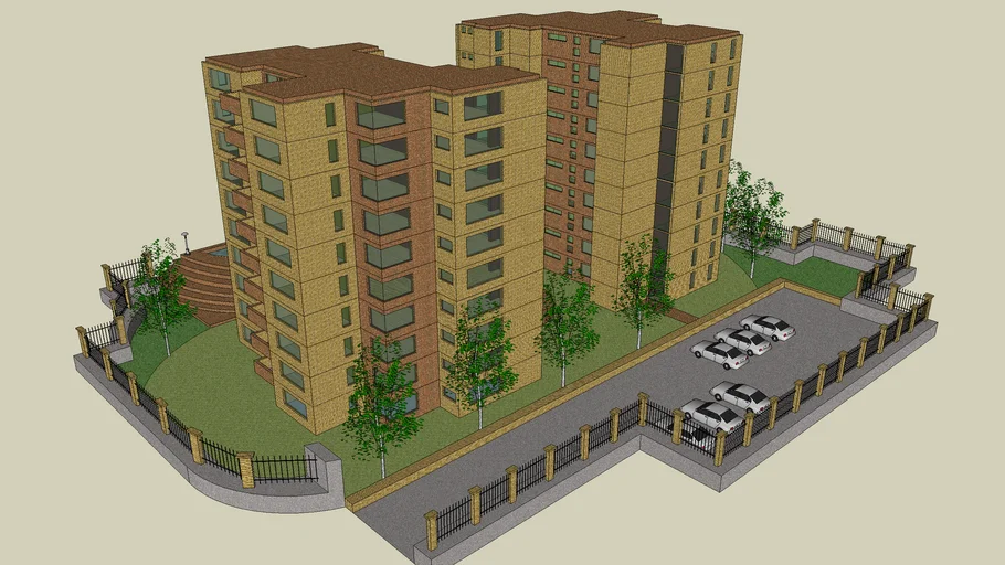 apartamentos en 'balcones de milan' | 3D Warehouse