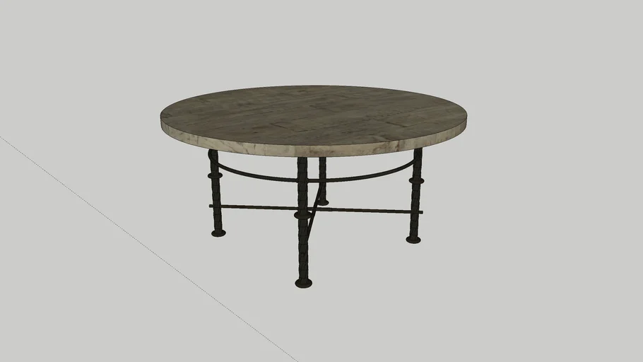 Verona Metal Round Cocktail Table SKU: 6421-0605 | 3D Warehouse
