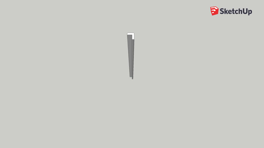 Timberlake outside corner molding | 3D Warehouse