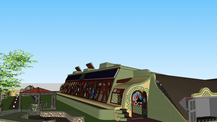 GREEN HOUSING OFF THE GRID EARTHSHIP GLOBAL | 3D Warehouse