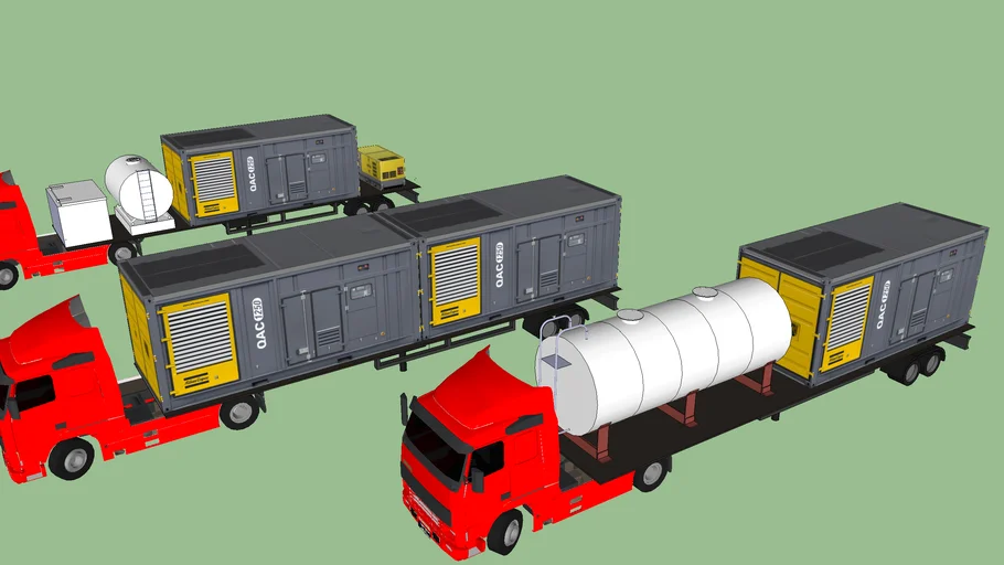 QAC Generators on truck | 3D Warehouse