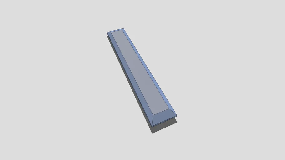 1' x 6' rectangular glass bevel | 3D Warehouse