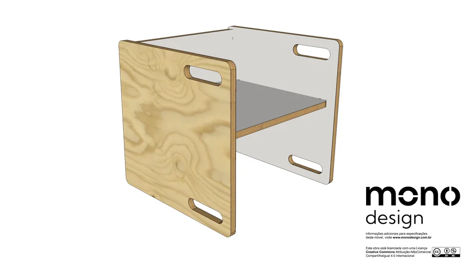 Cadeira Cubo 0,40 - Mono Design | 3D Warehouse