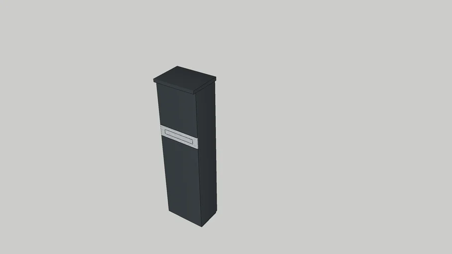 Multibox 450x300 with single letterbox | 3D Warehouse