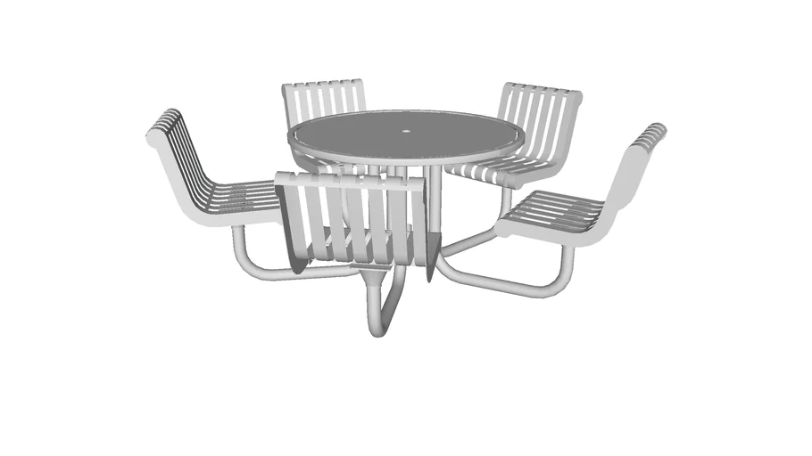 Rendezvous Table, 5 Seats | 3D Warehouse