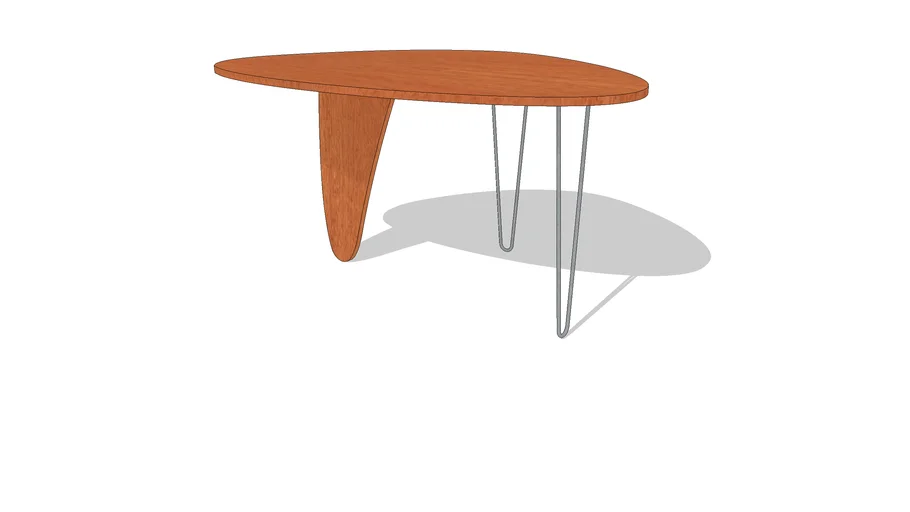 'Rudder' dining table by Isamu Noguchi | 3D Warehouse