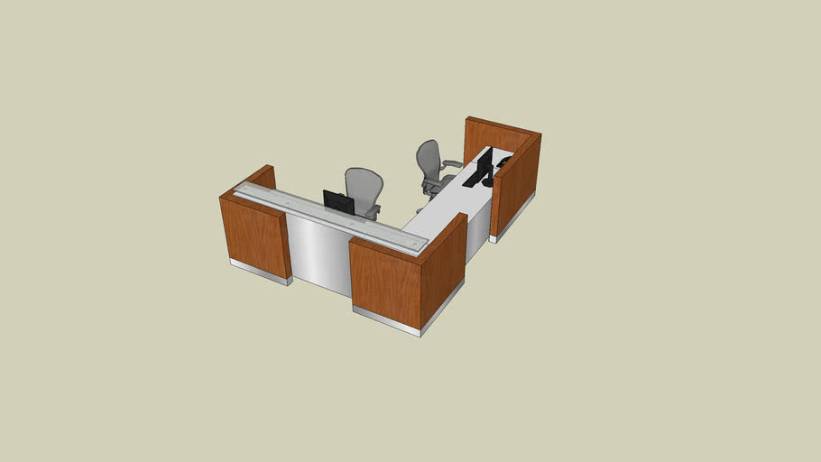 Comptoir, Comptoir De Bureau | 3D Warehouse