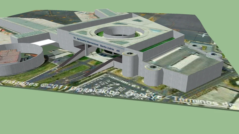 Terminal 2 del Aeropuerto Internacional Benito Juárez de la Ciudad de Mé | 3D Warehouse
