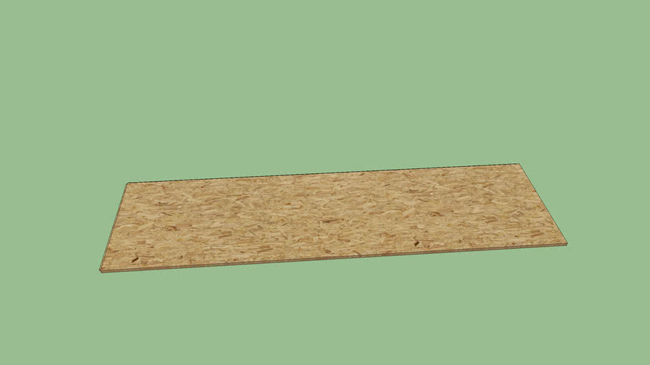 OSB Platte Nut und Feder 205cm x 62,5cm 15mm | 3D Warehouse