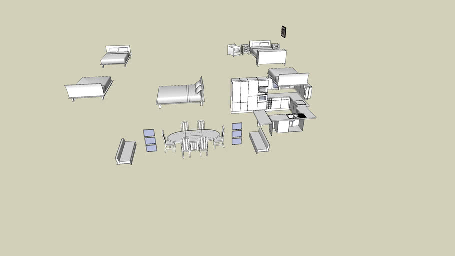 table oval | 3D Warehouse