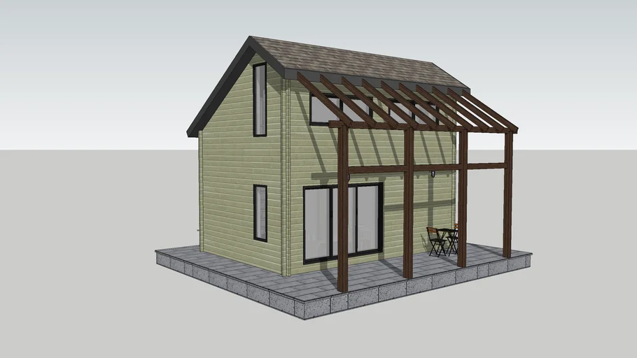 TIMBER BLOCK HOUSE | 3D Warehouse