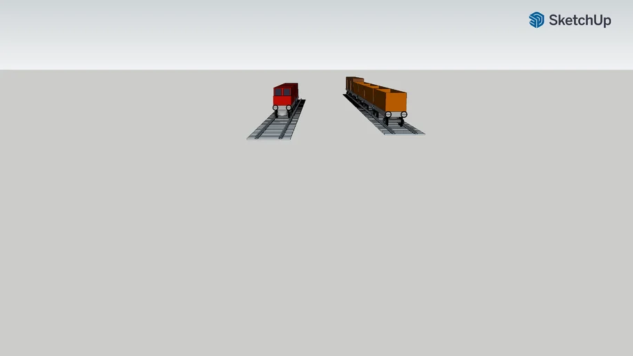 Diesel cargo train | 3D Warehouse