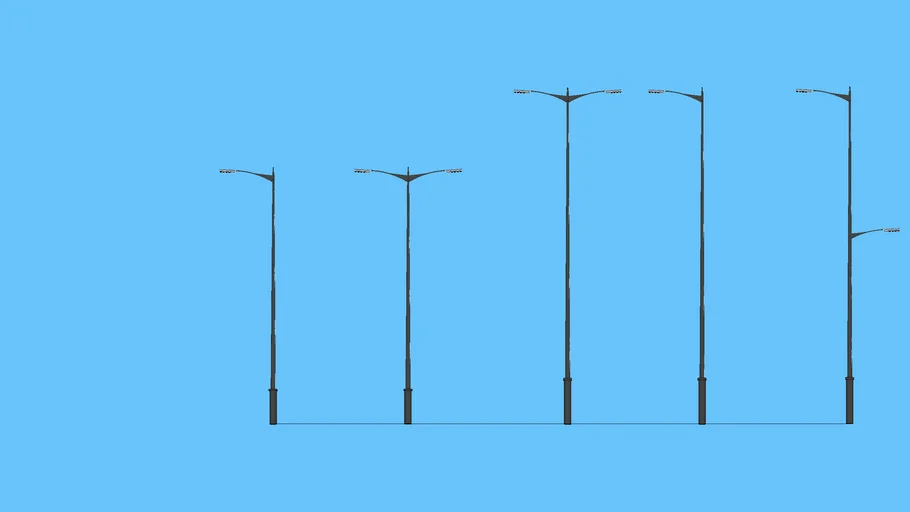 Lanterne eclairage public LED | 3D Warehouse