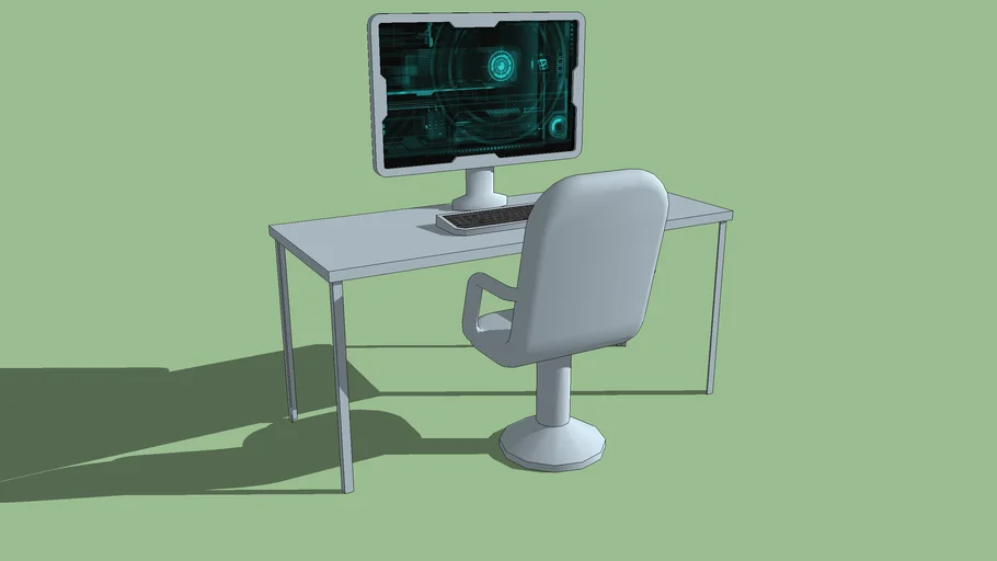 Computer Table | 3D Warehouse