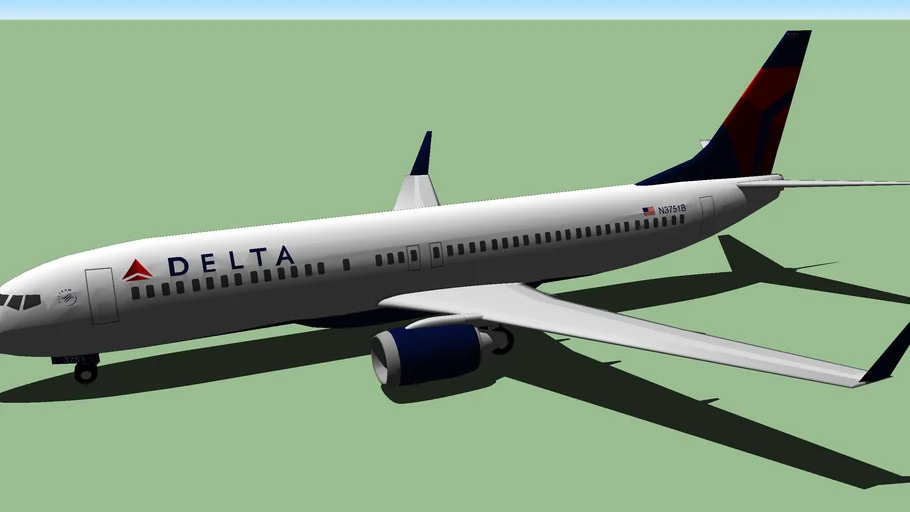 Delta Airlines Boeing 737-800W. | 3D Warehouse