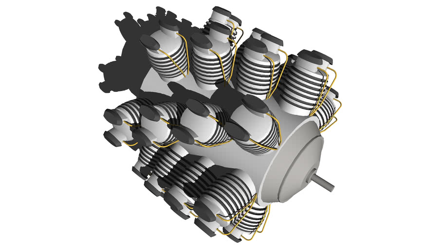 wasp major engine | 3D Warehouse