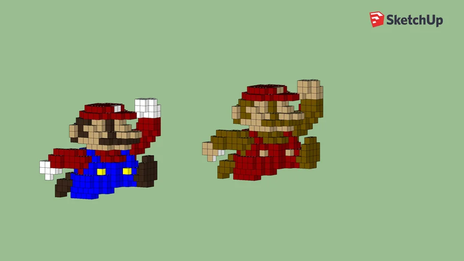 mario 8bit nes 3D models (amiibo) | 3D Warehouse