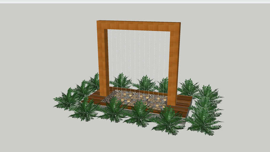 decor garden with simple fall | 3D Warehouse