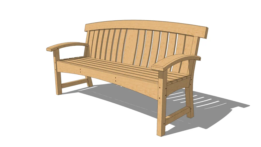 Garden Bench/Bench/Wooden Bench | 3D Warehouse