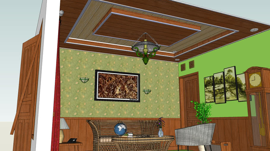 cara membuat ruang tamu di sketchup - Theresa Peake