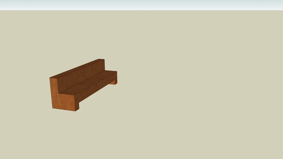 Wooden Bench | 3D Warehouse