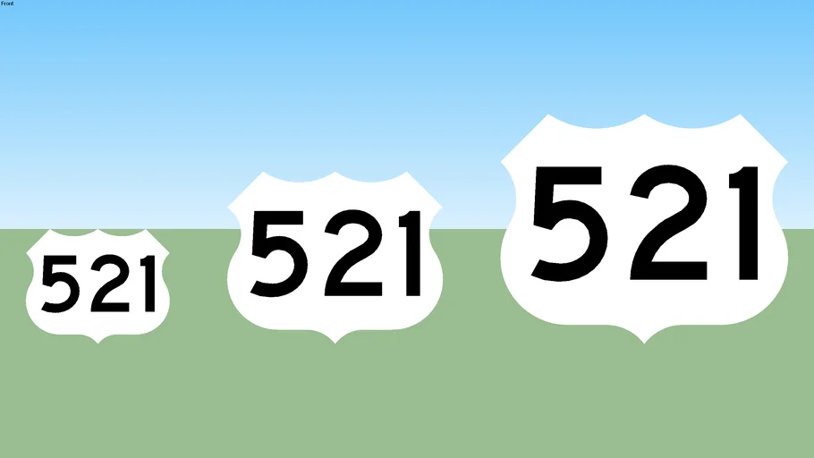 U.S. 521 Sign | 3D Warehouse