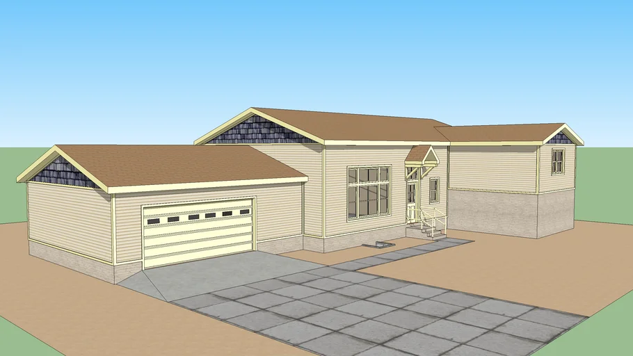 Split level ramp house | 3D Warehouse