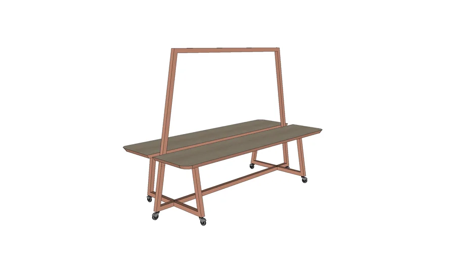 Table GUINGUETTE POP en chêne massif | 3D Warehouse