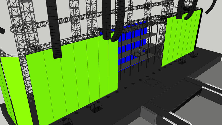 On The Run II Tour Stage | 3D Warehouse