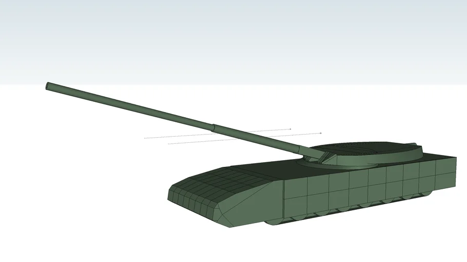 object 112 (H-100B) main battle tank 152mm | 3D Warehouse