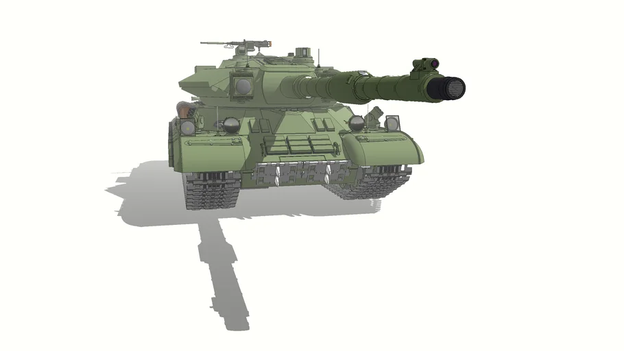 Iosef Stalin Tank, Mark IV, Modernized, Phase 1 (IS-4M1) | 3D Warehouse