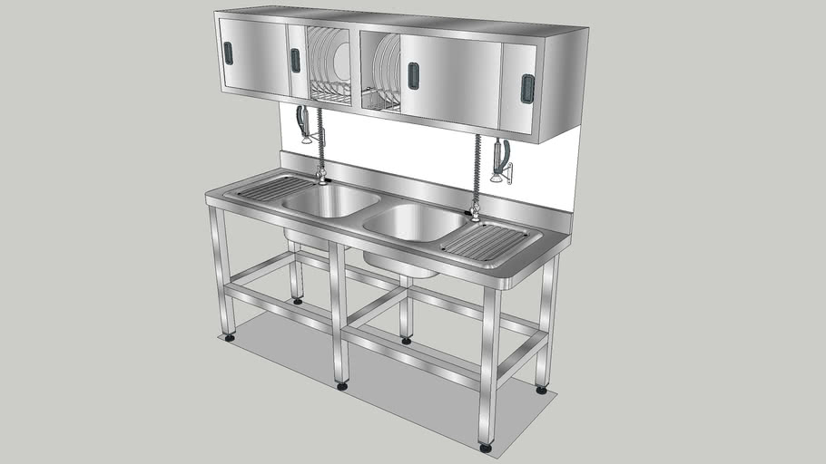 Kitchen Sink 180 Cm | 3D Warehouse