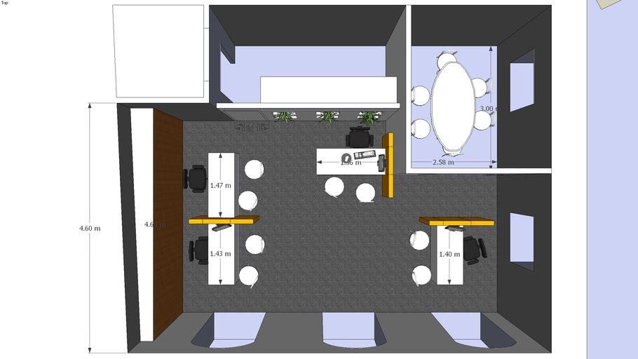 Real Estate Office interior design | 3D Warehouse