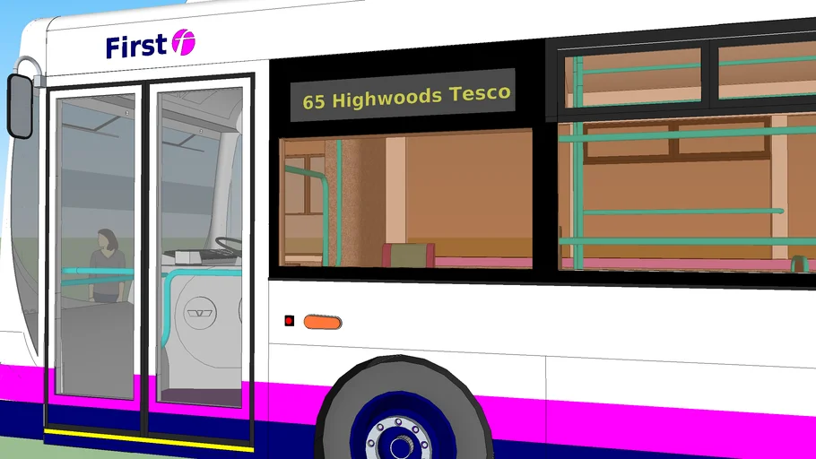 First Wright Eclipsse Gemini Single Decker | 3D Warehouse