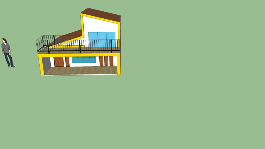 Casa simples sobrado | 3D Warehouse