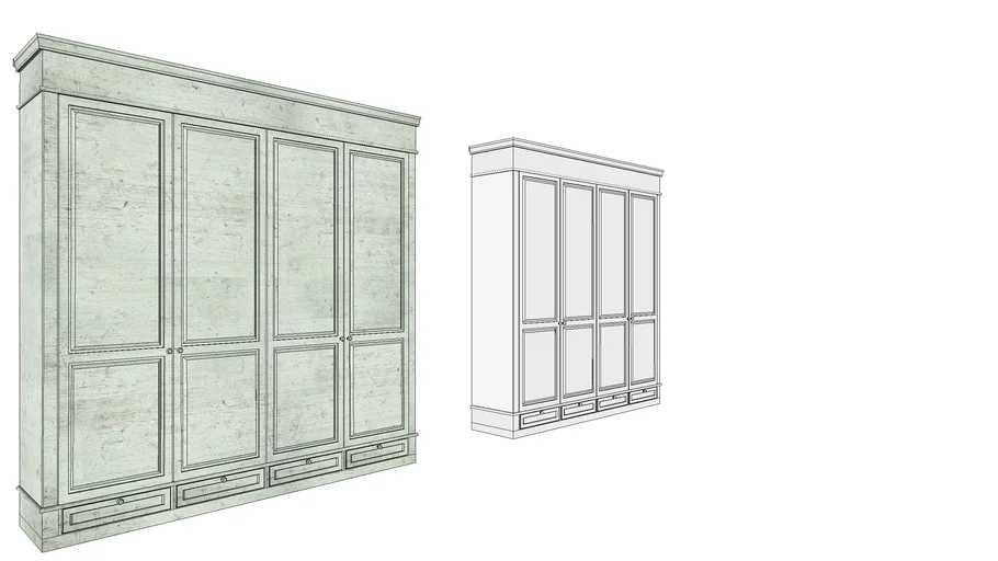 classic detailed cabinet dutch | 3D Warehouse