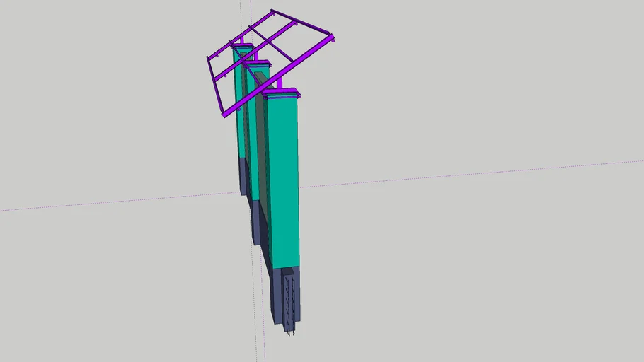 pv panel on the fence | 3D Warehouse