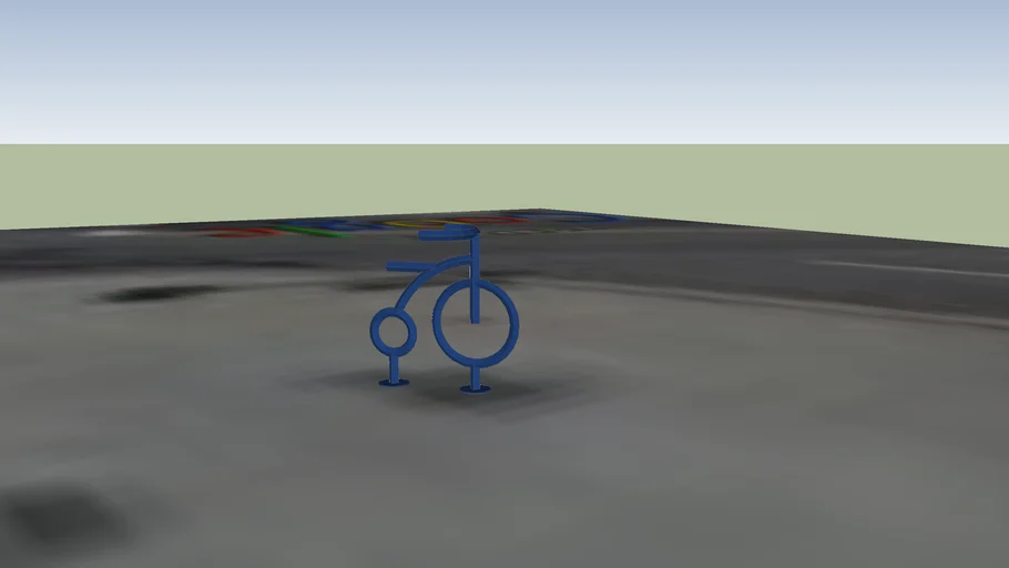 Blue Bike Rack | 3D Warehouse